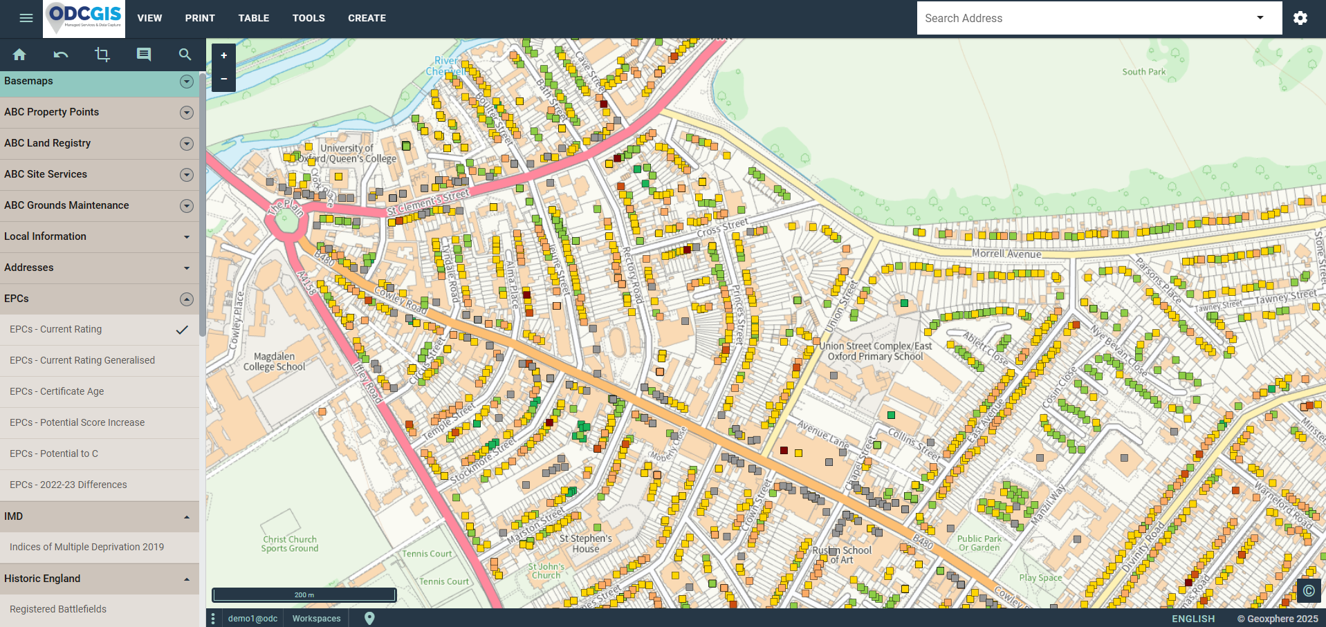 Geographical Information Systems (GIS) | Oxford Data Consultancy